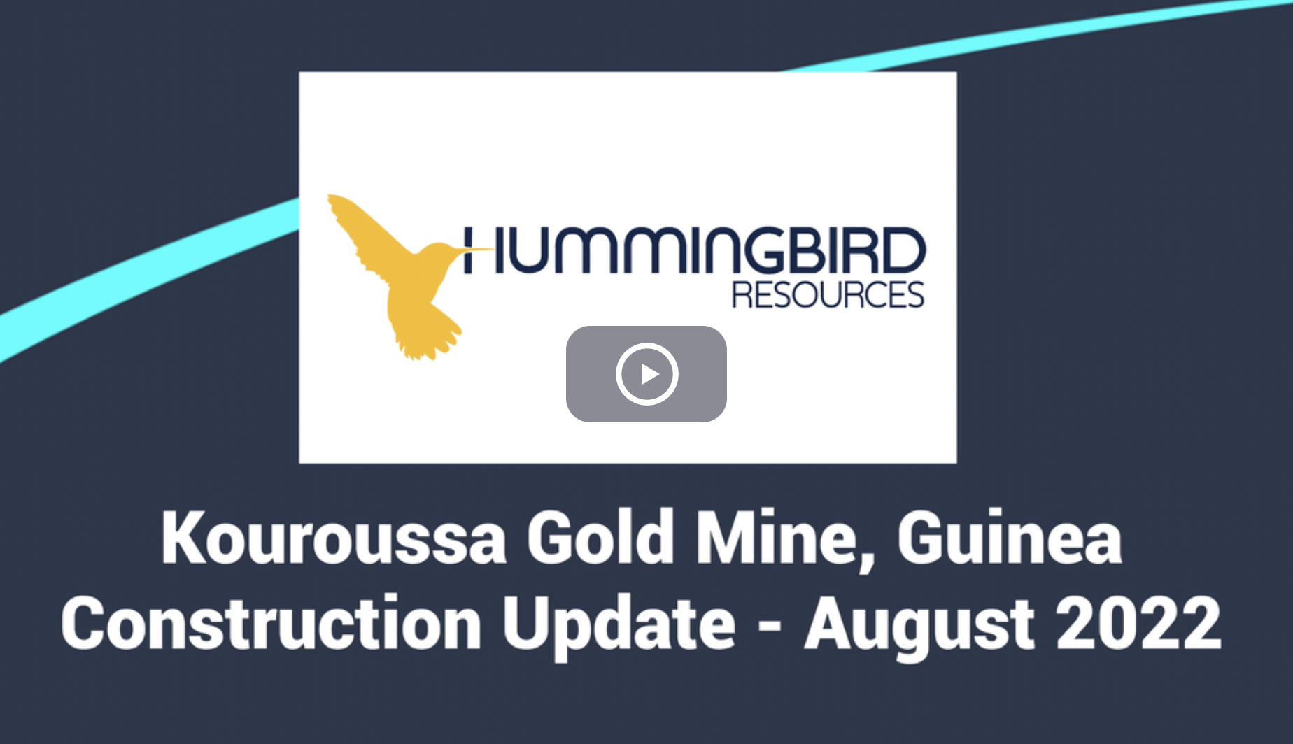 *VIDEO* Hummingbird Resources Kouroussa Gold Mine, Guinea Construction ...