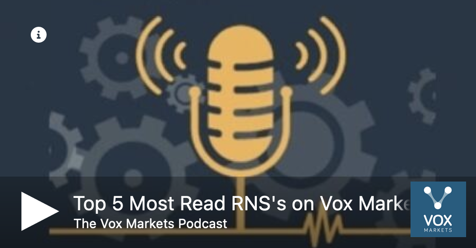 Top 5 Most Read RNS's on Vox Markets for Tuesday 30th August 2022 - Vox ...