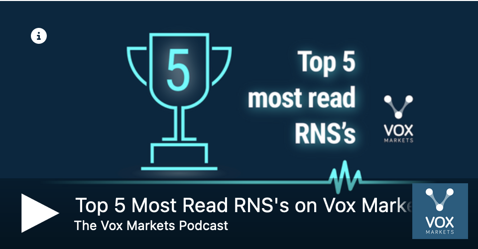 Top 5 Most Read RNS's on Vox Markets for Wednesday 22nd March 2023 ...