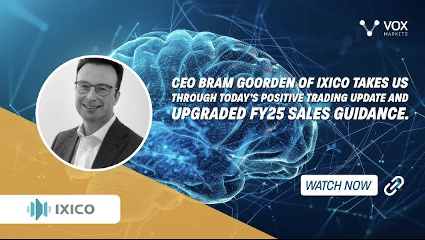 Q&A with IXICO CEO Bram Goorden - Vox Markets