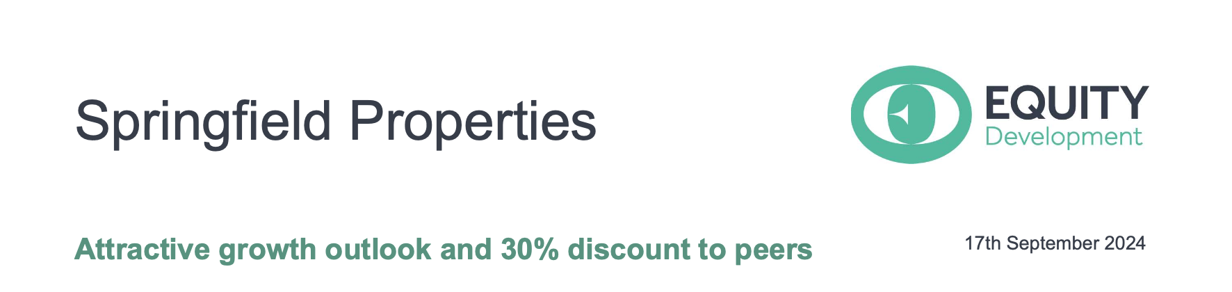 Springfield Properties: Equity Development - Vox Markets