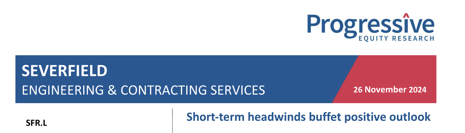 Severfield: Progressive - Vox Markets