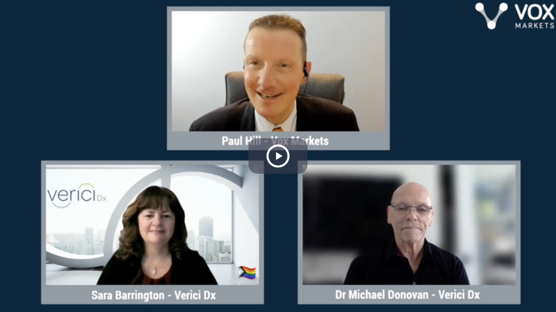 Q&A with Verici Dx CEO, Sara Barrington & Chief Medical Officer, Dr Michael Donovan - Vox Markets