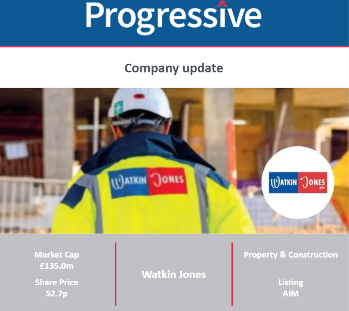 Watkin Jones: Progressive Research - Vox Markets