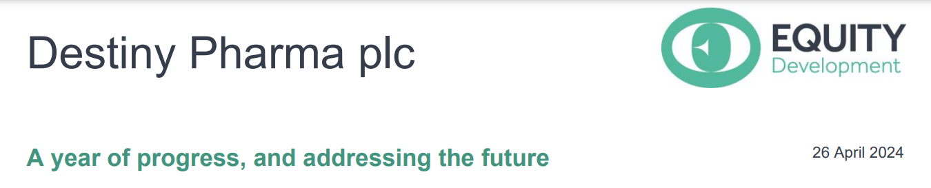 Destiny Pharma: Equity Development - Vox Markets